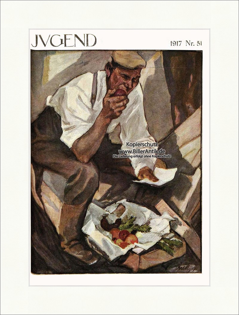 Titelseite der Nummer 51 von 1917 Paul Rieth Georg Hirth Jugendstil ...